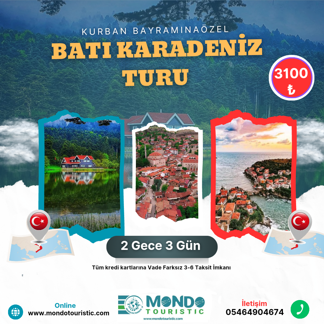 ANTALYA ÇIKIŞLI BATI KARADENİZ TURU